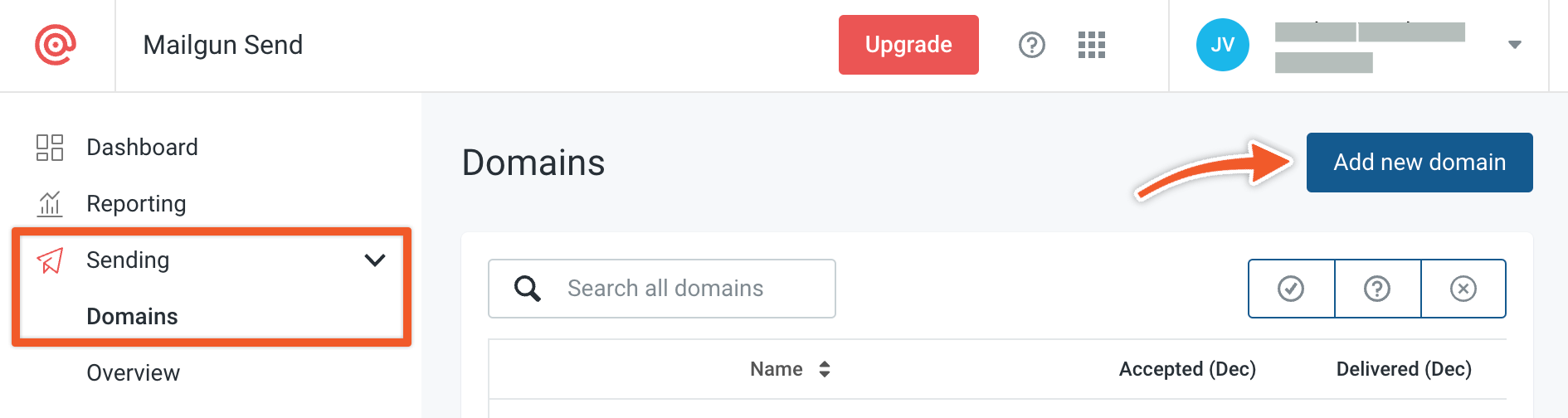 Adding And Verifying A Domain In Mailgun Gravity Smtp Documentation