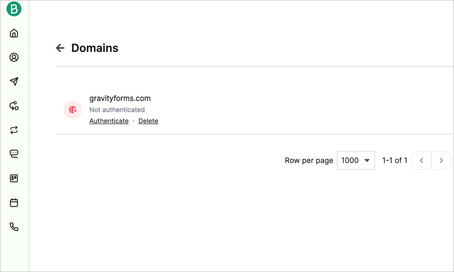 Authenticating a Domain in Brevo - Gravity SMTP Documentation