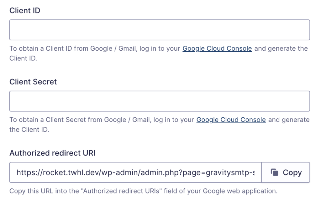 Google / Gmail Settings Reference - Gravity SMTP Documentation
