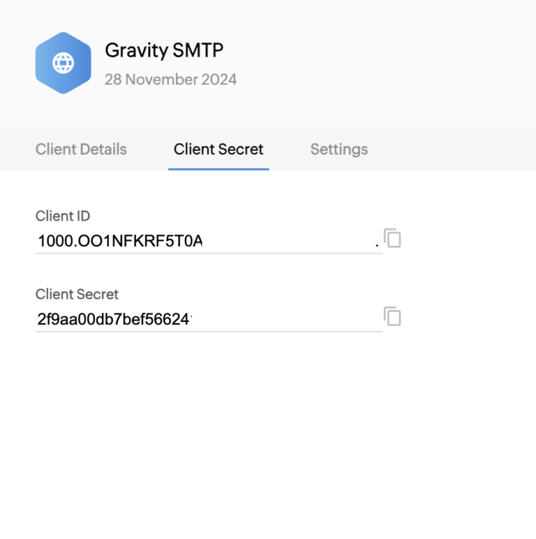 Creating An App In Your Zoho API Console - Gravity SMTP Documentation